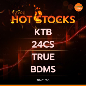 Hot Stocks ประจำวันที่ 10/01/2568 | Share2Trade